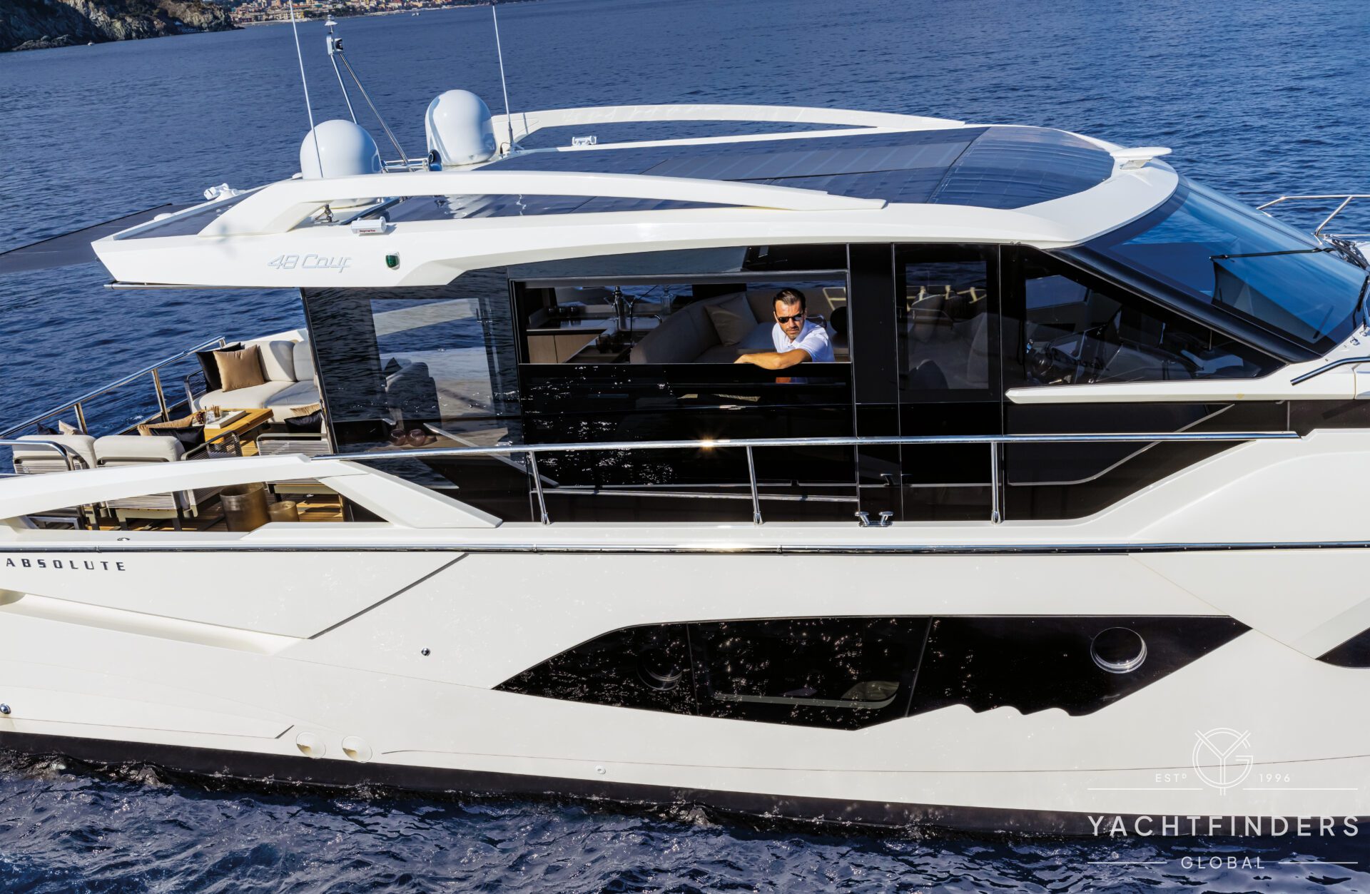 The Absolute 48 Coupé is practically tailor-made for the Hauraki Gulf ...